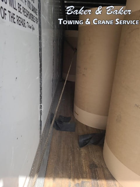 Heavy Load Shift in Oregon | Baker & Baker Towing & Crane Service